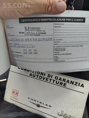Melns Jeep Grand Cherokee 2007 Rēzekne, ar dzinēja tilpumu 3.00 L un nobraukumu 335 tūkst. km par 7800 €, foto 15 vietnē AUTOMOTO.COM.LV