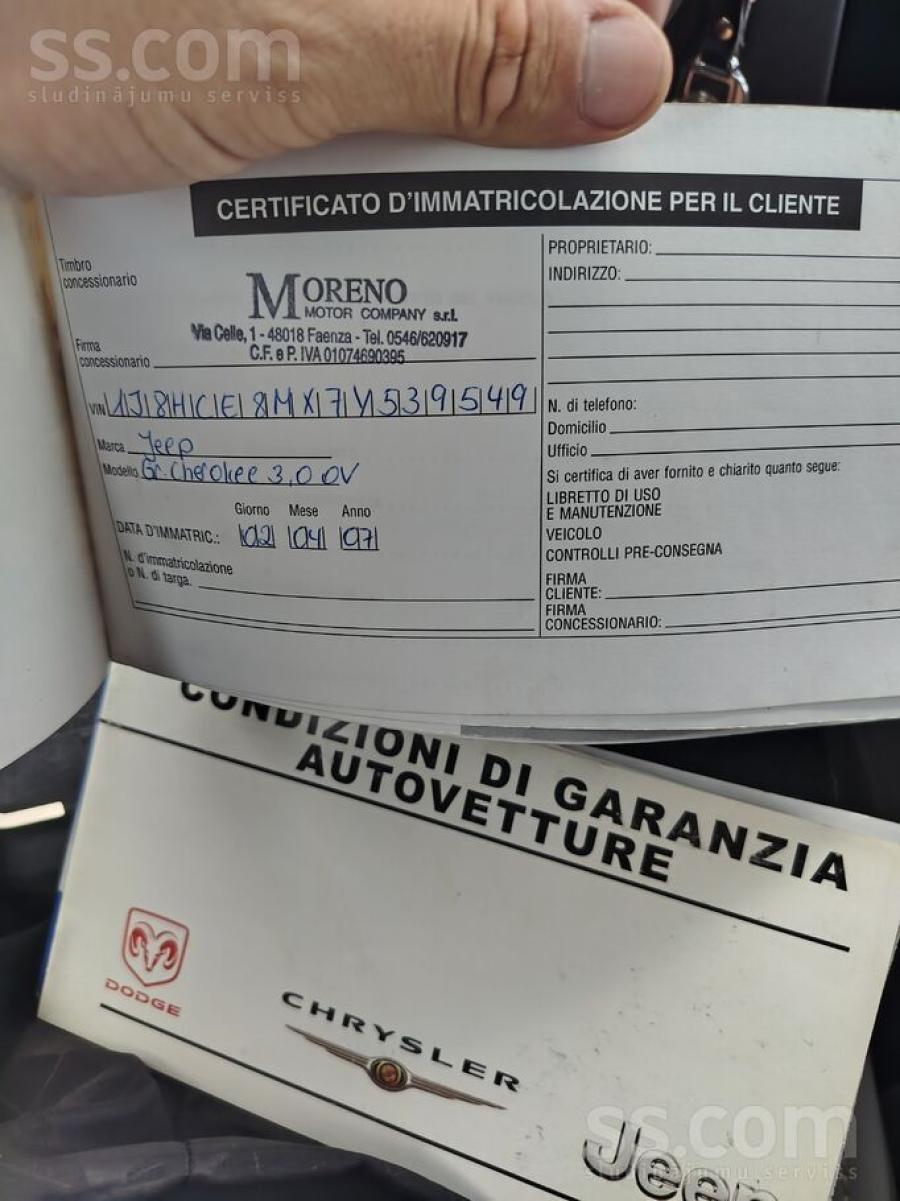 Melns Jeep Grand Cherokee 2007 Rēzekne, ar dzinēja tilpumu 3.00 L un nobraukumu 335 tūkst. km par 7800 €, foto 15 vietnē AUTOMOTO.COM.LV