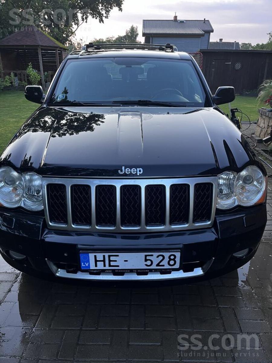 Melns Jeep Grand Cherokee 2008 Ogre, ar dzinēja tilpumu 3.00 L un nobraukumu 266 tūkst. km par 7490 €, foto 1 vietnē AUTOMOTO.COM.LV