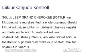 Черный Джип Гранд Чероки 2008 в Тарту, объемом двигателя 3.00 л и пробегом 213 тыс. км за 5499 €, фото 21 на AUTOMOTO.COM.LV