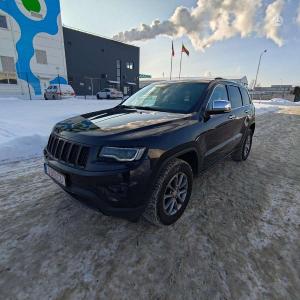 Melns Jeep Grand Cherokee 2014 Kauņa, ar dzinēja tilpumu 3.60 L un nobraukumu 260 tūkst. km par 12500 €, foto  vietnē AUTOMOTO.COM.LV