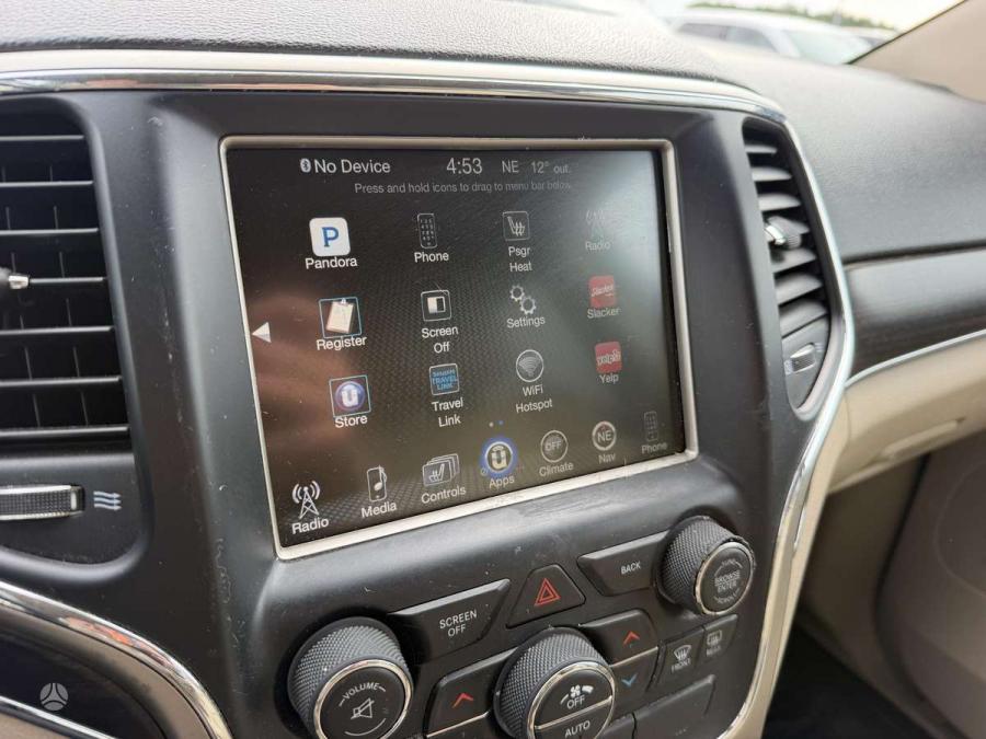 Black Jeep Grand Cherokee 2014 in Siauliai, with an engine capacity of 5.65 L and mileage of 217 thousand km for 8300 €, photo 11 on AUTOMOTO.COM.LV