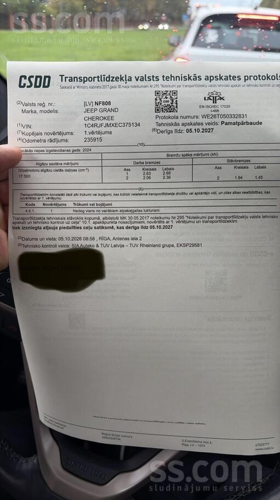 Черный Джип Гранд Чероки 2014 в Рига, объемом двигателя 3.00 л и пробегом 237 тыс. км за 11550 €, фото 16 на AUTOMOTO.COM.LV