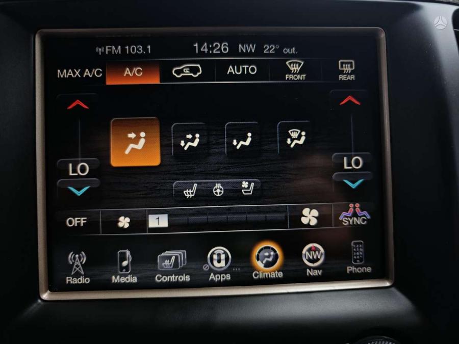 Melns Jeep Grand Cherokee 2015 Viļņa, ar dzinēja tilpumu 5.70 L un nobraukumu 156 tūkst. km par 20500 €, foto 19 vietnē AUTOMOTO.COM.LV