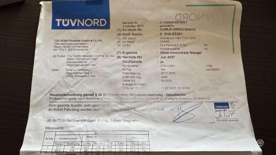 Черный Джип Гранд Чероки 2016 в Тельшяй, объемом двигателя 2.99 л и пробегом 158 тыс. км за 16800 €, фото 48 на AUTOMOTO.COM.LV