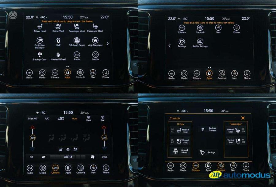 Черный Джип Гранд Чероки 2019 в Вильнюс, объемом двигателя 2.99 л и пробегом 131 тыс. км за 24950 €, фото 11 на AUTOMOTO.COM.LV