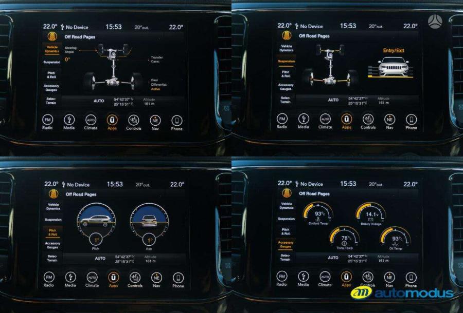 Черный Джип Гранд Чероки 2019 в Вильнюс, объемом двигателя 2.99 л и пробегом 131 тыс. км за 24950 €, фото 12 на AUTOMOTO.COM.LV