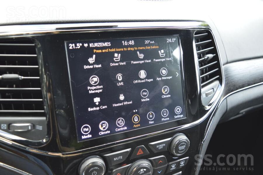 Melns Jeep Grand Cherokee 2019 Tukums, ar dzinēja tilpumu 3.00 L un nobraukumu 189 tūkst. km par 21995 €, foto 23 vietnē AUTOMOTO.COM.LV