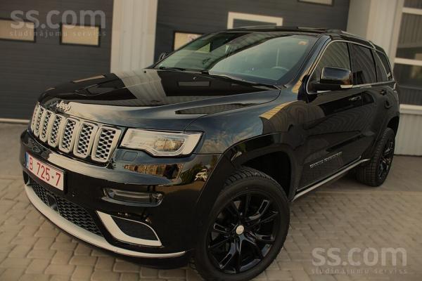 Black Jeep Grand Cherokee 2020 in Riga, with an engine capacity of 3.00 L and mileage of 0 thousand km for 26800 €, photo 1 on AUTOMOTO.COM.LV