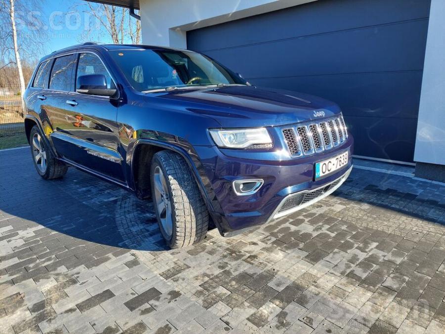 Blue Jeep Grand Cherokee 2014 in Jelgava, with an engine capacity of 3.00 L and mileage of 143 thousand km for 12000 €, photo 3 on AUTOMOTO.COM.LV
