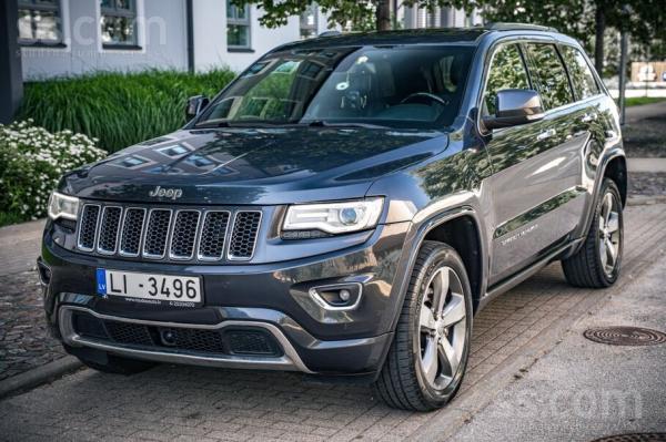 Blue Jeep Grand Cherokee 2015 in Riga, with an engine capacity of 3.00 L and mileage of 288 thousand km for 9990 €, photo 1 on AUTOMOTO.COM.LV