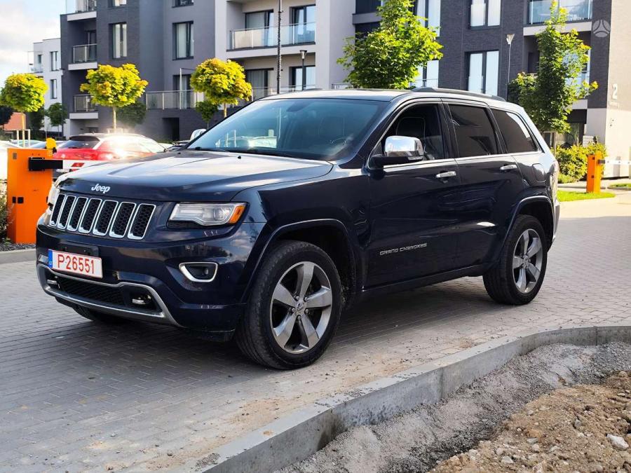 Blue Jeep Grand Cherokee 2015 in Kaunas, with an engine capacity of 3.60 L and mileage of 244 thousand km for 10500 €, photo 9 on AUTOMOTO.COM.LV