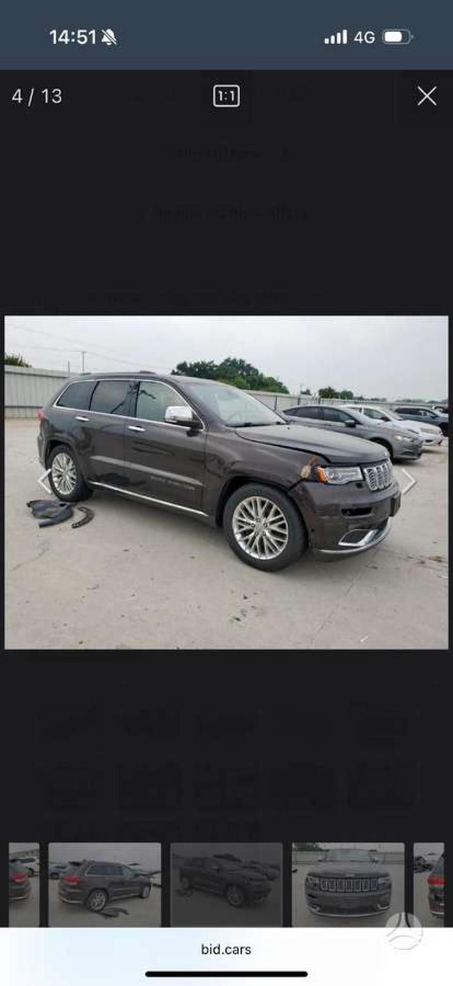 Brown Jeep Grand Cherokee 2017 in Vilnius, with an engine capacity of 5.65 L and mileage of 205 thousand km for 19900 €, photo 28 on AUTOMOTO.COM.LV