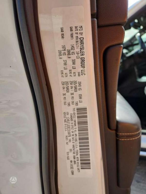 Jeep Grand Cherokee 2014 in Siauliai, with an engine capacity of 3.60 L and mileage of 240 thousand km for 7200 €, photo 11 on AUTOMOTO.COM.LV