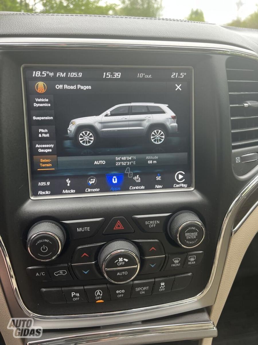 Jeep Grand Cherokee 2018 Kauņa, ar dzinēja tilpumu 3.60 L un nobraukumu 95 tūkst. km par 21800 €, foto 19 vietnē AUTOMOTO.COM.LV