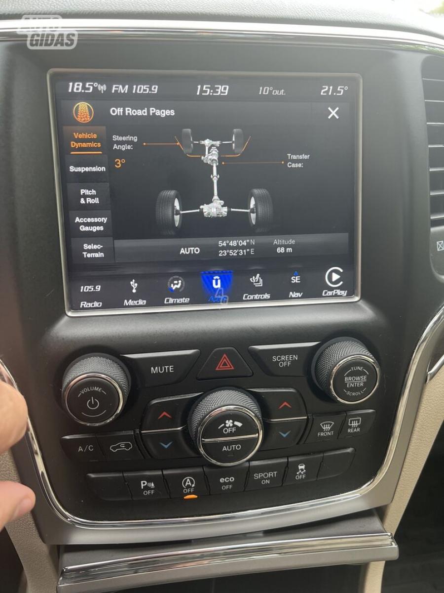 Jeep Grand Cherokee 2018 Kauņa, ar dzinēja tilpumu 3.60 L un nobraukumu 95 tūkst. km par 21800 €, foto 21 vietnē AUTOMOTO.COM.LV