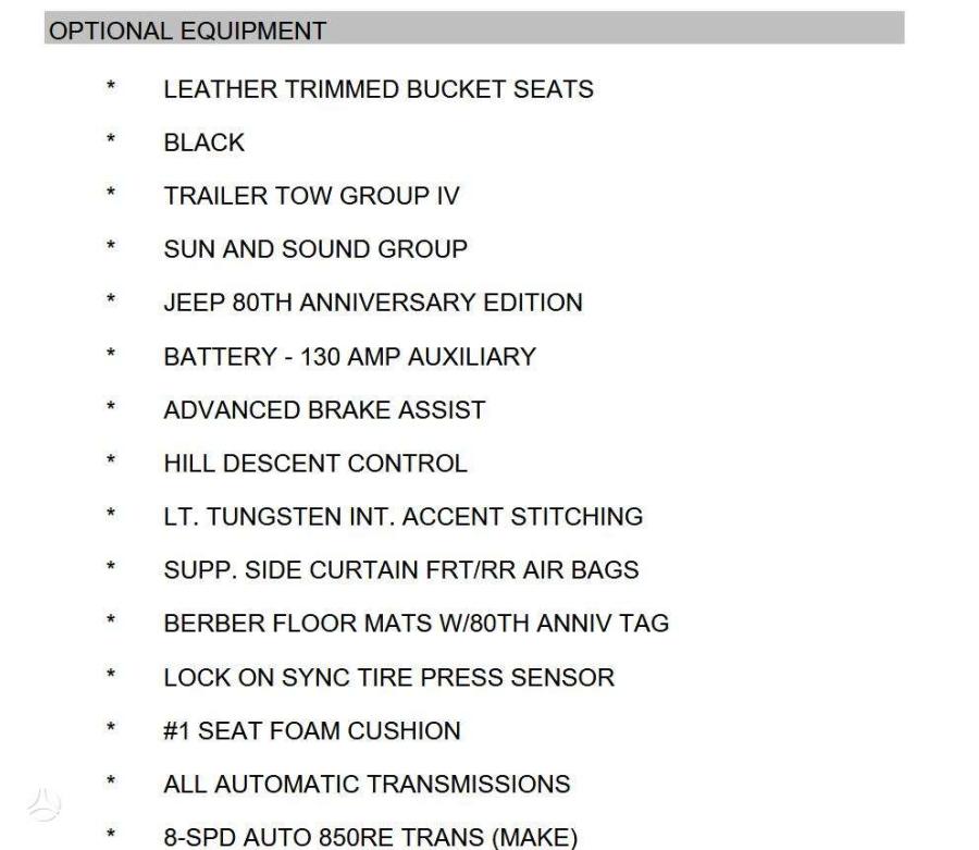 Jeep Grand Cherokee 2021 in Alytus, with an engine capacity of 3.60 L and mileage of 114 thousand km for 25400 €, photo 33 on AUTOMOTO.COM.LV