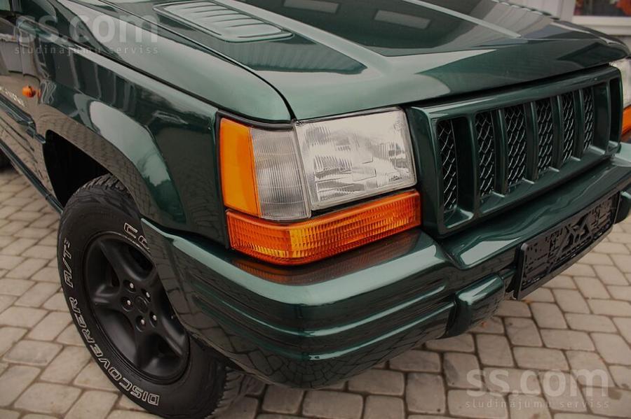 Green Jeep Grand Cherokee 1998 in Riga, with an engine capacity of 5.90 L and mileage of 0 thousand km for 12500 €, photo 14 on AUTOMOTO.COM.LV