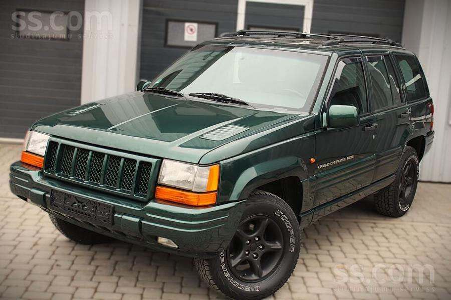 Green Jeep Grand Cherokee 1998 in Riga, with an engine capacity of 5.90 L and mileage of 0 thousand km for 12500 €, photo 1 on AUTOMOTO.COM.LV