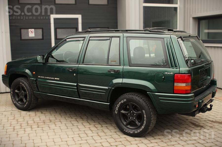 Green Jeep Grand Cherokee 1998 in Riga, with an engine capacity of 5.90 L and mileage of 0 thousand km for 12500 €, photo 3 on AUTOMOTO.COM.LV