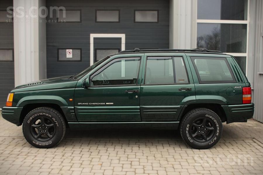 Green Jeep Grand Cherokee 1998 in Riga, with an engine capacity of 5.90 L and mileage of 0 thousand km for 12500 €, photo 4 on AUTOMOTO.COM.LV