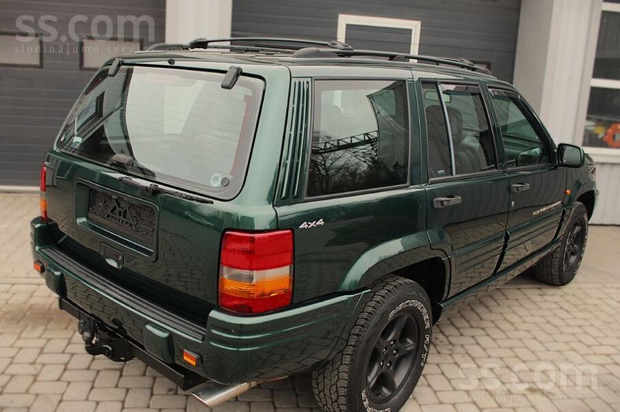 Green Jeep Grand Cherokee 1998 in Riga, with an engine capacity of 5.90 L and mileage of 0 thousand km for 12500 €, photo 7 on AUTOMOTO.COM.LV