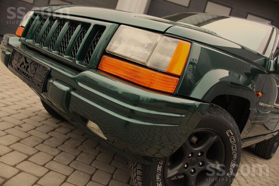 Green Jeep Grand Cherokee 1998 in Riga, with an engine capacity of 5.90 L and mileage of 0 thousand km for 12500 €, photo 12 on AUTOMOTO.COM.LV