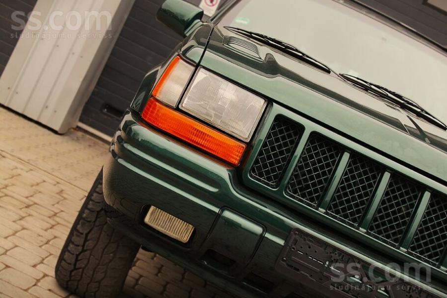 Green Jeep Grand Cherokee 1998 in Riga, with an engine capacity of 5.90 L and mileage of 0 thousand km for 12500 €, photo 14 on AUTOMOTO.COM.LV