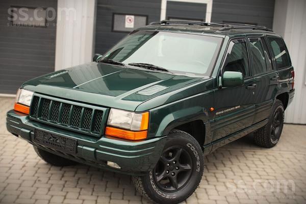 Zaļš Jeep Grand Cherokee 1998 Rīga, ar dzinēja tilpumu 5.90 L un nobraukumu 0 tūkst. km par 12500 €, foto 1 vietnē AUTOMOTO.COM.LV