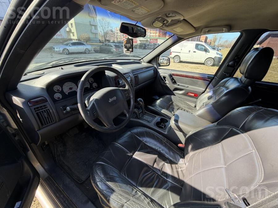 Pelēks Jeep Grand Cherokee 2001 Liepāja, ar dzinēja tilpumu 3.10 L un nobraukumu 314 tūkst. km par 2000 €, foto 8 vietnē AUTOMOTO.COM.LV
