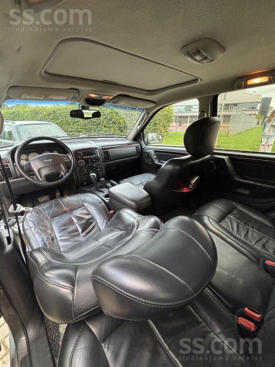 Pelēks Jeep Grand Cherokee 2003 Rīga, ar dzinēja tilpumu 2.70 L un nobraukumu 351 tūkst. km par 1485 €, foto 4 vietnē AUTOMOTO.COM.LV