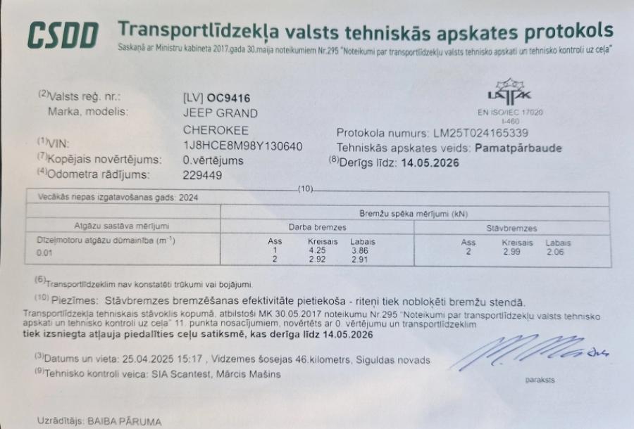 Pelēks Jeep Grand Cherokee 2009 Rīga, ar dzinēja tilpumu 3.00 L un nobraukumu 229 tūkst. km par 8550 €, foto 35 vietnē AUTOMOTO.COM.LV
