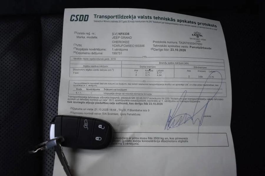 Серый Джип Гранд Чероки 2013 в Талси, объемом двигателя 3.00 л и пробегом 199 тыс. км за 13000 €, фото 28 на AUTOMOTO.COM.LV