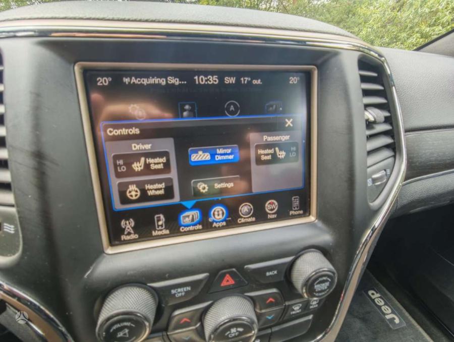 Pelēks Jeep Grand Cherokee 2014 Kauņa, ar dzinēja tilpumu 3.60 L un nobraukumu 198 tūkst. km par 12500 €, foto 21 vietnē AUTOMOTO.COM.LV