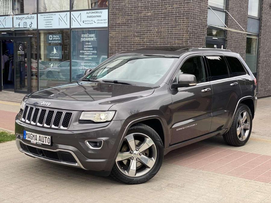 Grey Jeep Grand Cherokee 2015 in Marijampole, with an engine capacity of 2.99 L and mileage of 91 thousand km for 17999 €, photo 2 on AUTOMOTO.COM.LV