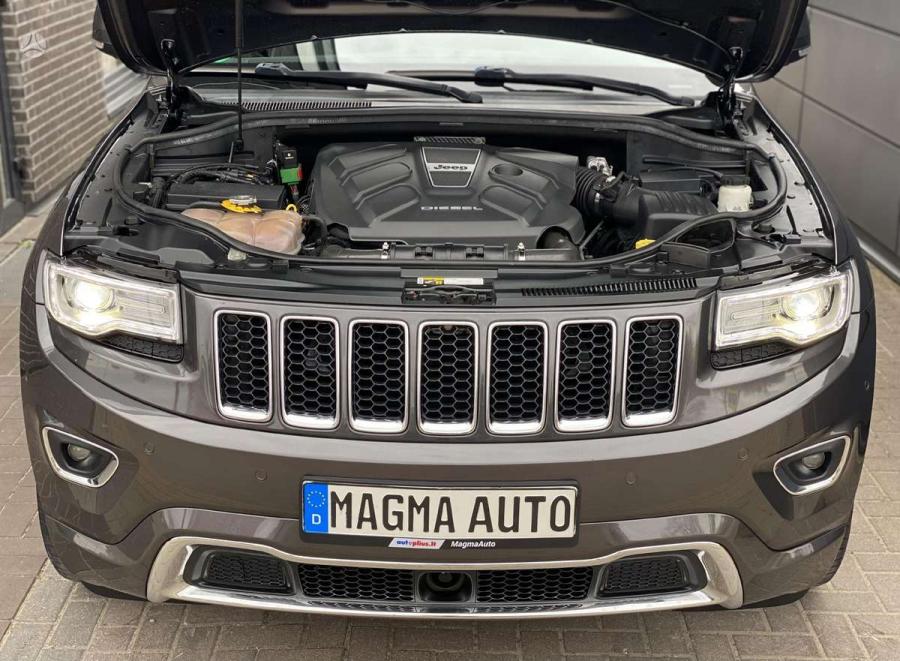 Grey Jeep Grand Cherokee 2015 in Marijampole, with an engine capacity of 2.99 L and mileage of 91 thousand km for 17999 €, photo 38 on AUTOMOTO.COM.LV