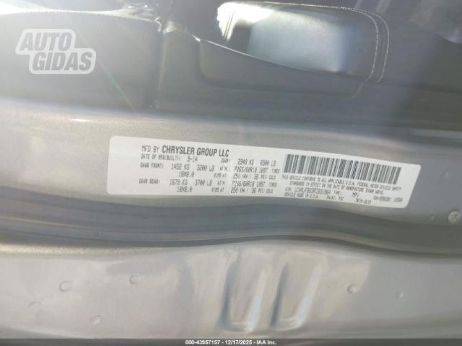Pelēks Jeep Grand Cherokee 2015 Klaipėda, ar dzinēja tilpumu 3.60 L un nobraukumu 214 tūkst. km par 5300 €, foto 11 vietnē AUTOMOTO.COM.LV