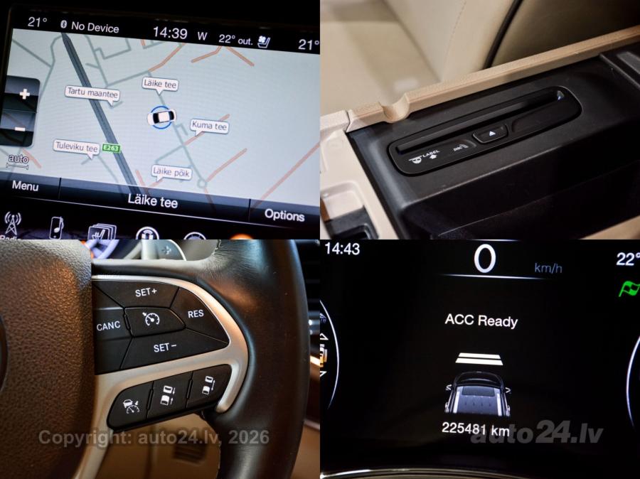 Pelēks Jeep Grand Cherokee 2016 Tallina, ar dzinēja tilpumu 3.00 L un nobraukumu 225 tūkst. km par 18800 €, foto 26 vietnē AUTOMOTO.COM.LV