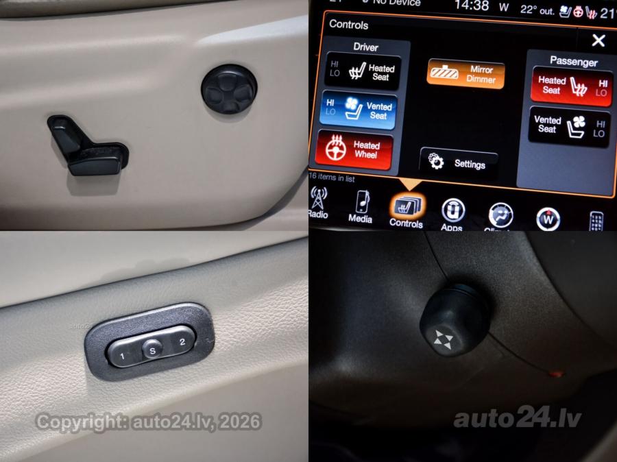 Pelēks Jeep Grand Cherokee 2016 Tallina, ar dzinēja tilpumu 3.00 L un nobraukumu 225 tūkst. km par 18800 €, foto 27 vietnē AUTOMOTO.COM.LV