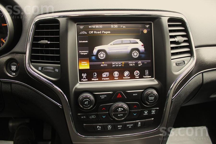 Pelēks Jeep Grand Cherokee 2018 Rīga, ar dzinēja tilpumu 3.00 L un nobraukumu 0 tūkst. km par 22350 €, foto 30 vietnē AUTOMOTO.COM.LV