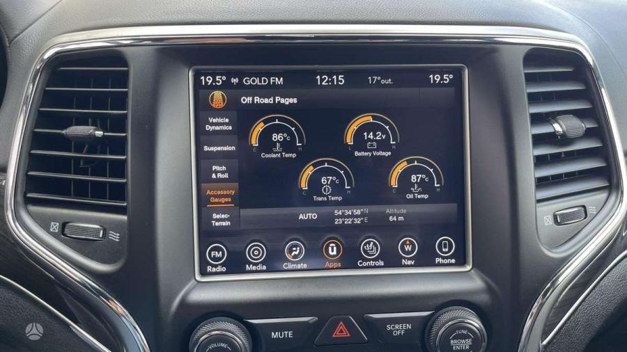 Pelēks Jeep Grand Cherokee 2018 Marijampole, ar dzinēja tilpumu 2.99 L un nobraukumu 118 tūkst. km par 18990 €, foto 5 vietnē AUTOMOTO.COM.LV