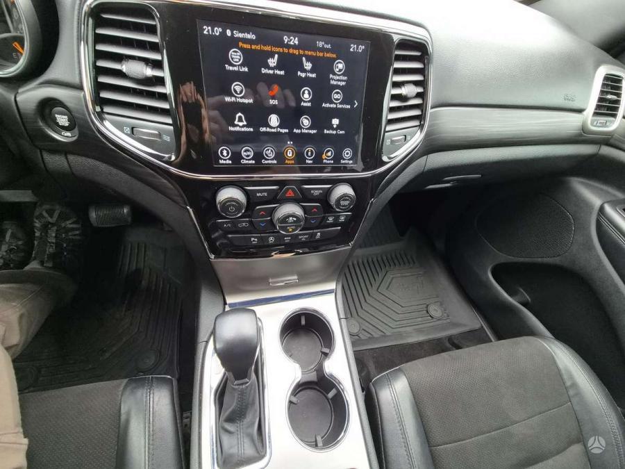 Pelēks Jeep Grand Cherokee 2021 Šauļi, ar dzinēja tilpumu 3.60 L un nobraukumu 98 tūkst. km par 21500 €, foto 22 vietnē AUTOMOTO.COM.LV