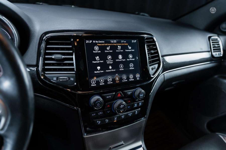 Grey Jeep Grand Cherokee 2021 in Vilnius, with an engine capacity of 5.65 L and mileage of 74 thousand km for 25900 €, photo 20 on AUTOMOTO.COM.LV