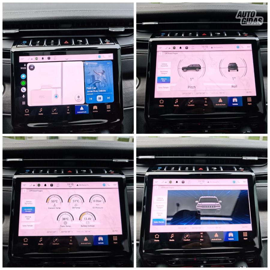 Pelēks Jeep Grand Cherokee 2023 Šauļi, ar dzinēja tilpumu 2.00 L un nobraukumu 91 tūkst. km par 27700 €, foto 33 vietnē AUTOMOTO.COM.LV