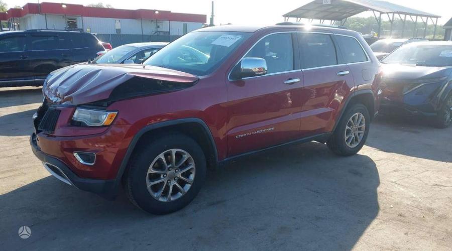 Sarkans Jeep Grand Cherokee 2015 Klaipėda, ar dzinēja tilpumu 3.60 L un nobraukumu 161 tūkst. km par 7000 €, foto 3 vietnē AUTOMOTO.COM.LV