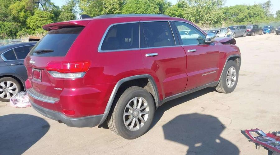 Sarkans Jeep Grand Cherokee 2015 Klaipėda, ar dzinēja tilpumu 3.60 L un nobraukumu 161 tūkst. km par 7000 €, foto 6 vietnē AUTOMOTO.COM.LV