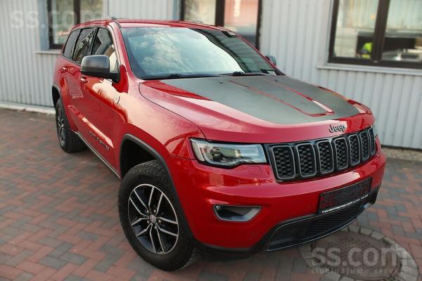 Sarkans Jeep Grand Cherokee 2019 Rīga, ar dzinēja tilpumu 3.00 L un nobraukumu 0 tūkst. km par 18850 €, foto 5 vietnē AUTOMOTO.COM.LV