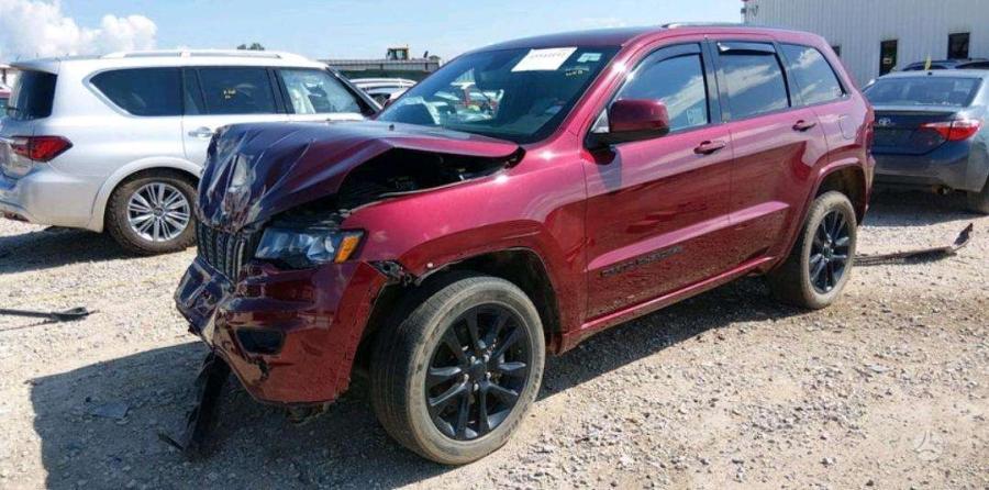 Sarkans Jeep Grand Cherokee 2019 Kauņa, ar dzinēja tilpumu 3.60 L un nobraukumu 59 tūkst. km par 9600 €, foto 1 vietnē AUTOMOTO.COM.LV