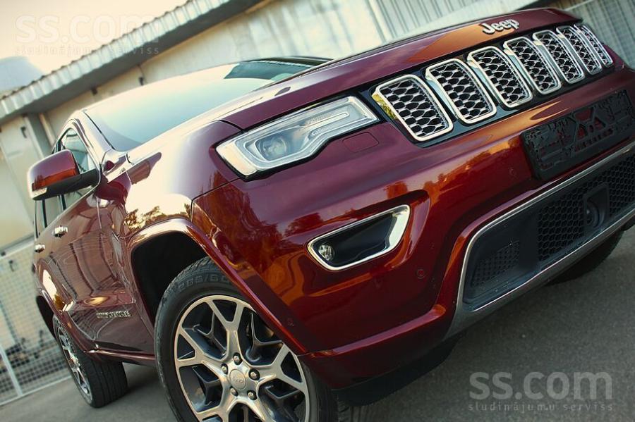 Red Jeep Grand Cherokee 2021 in Riga, with an engine capacity of 3.00 L and mileage of 0 thousand km for 21850 €, photo 15 on AUTOMOTO.COM.LV