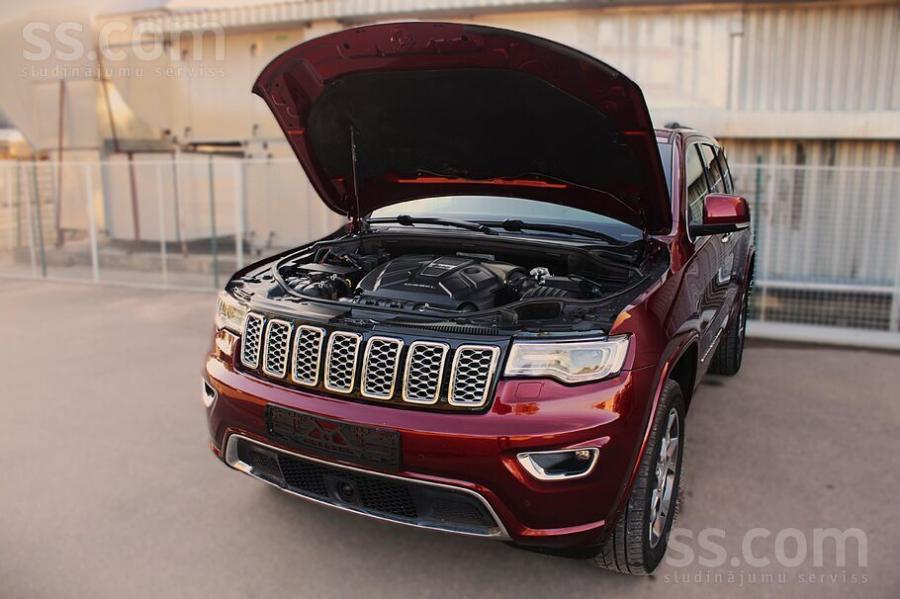 Red Jeep Grand Cherokee 2021 in Riga, with an engine capacity of 3.00 L and mileage of 0 thousand km for 21850 €, photo 35 on AUTOMOTO.COM.LV
